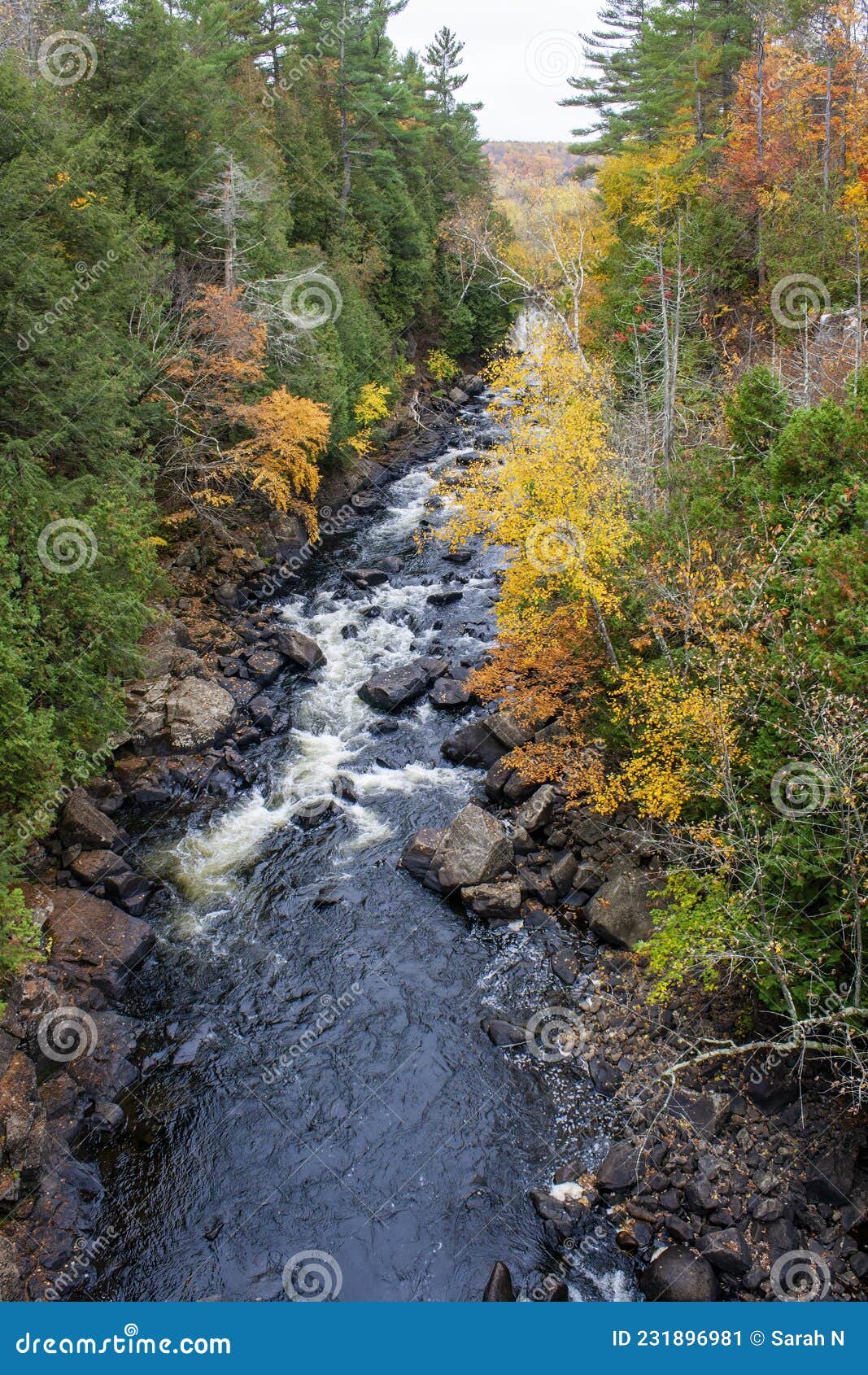 Waterfall Regional Park, Sainte-Beatrix Stock Image - Image of hiking ...