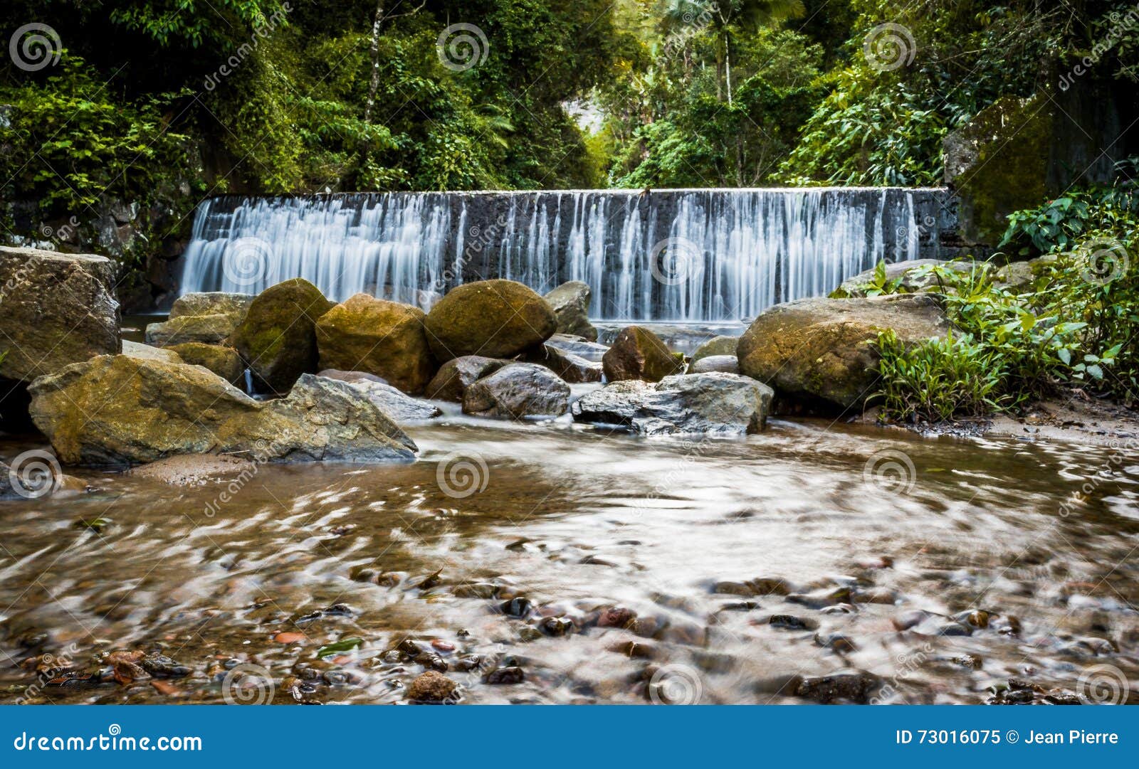Waterfall stock image. Image of nature, janeiro, brazil - 73016075