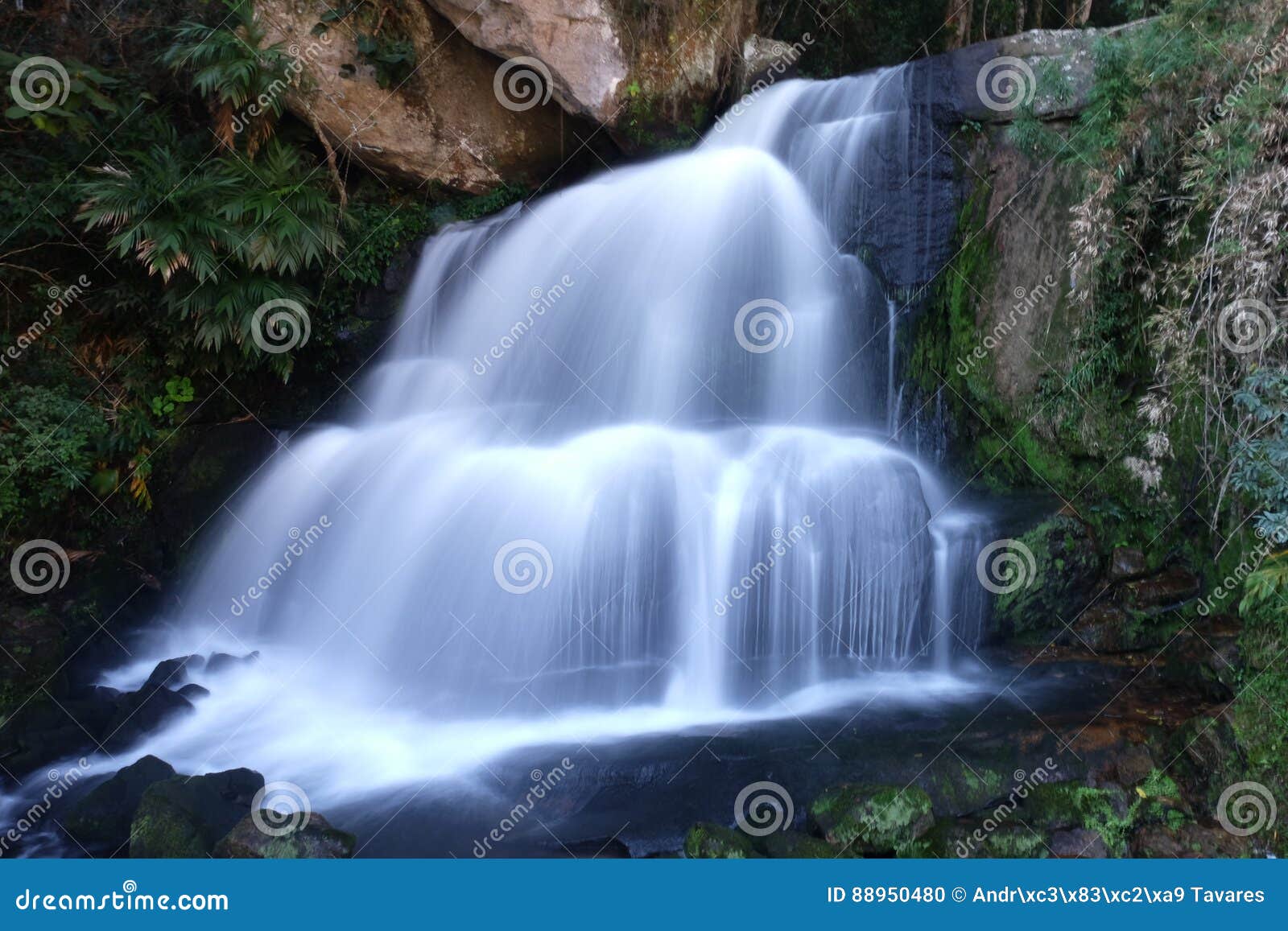 Waterfall in Rio De Janeiro - Brazil Stock Photo - Image of water ...