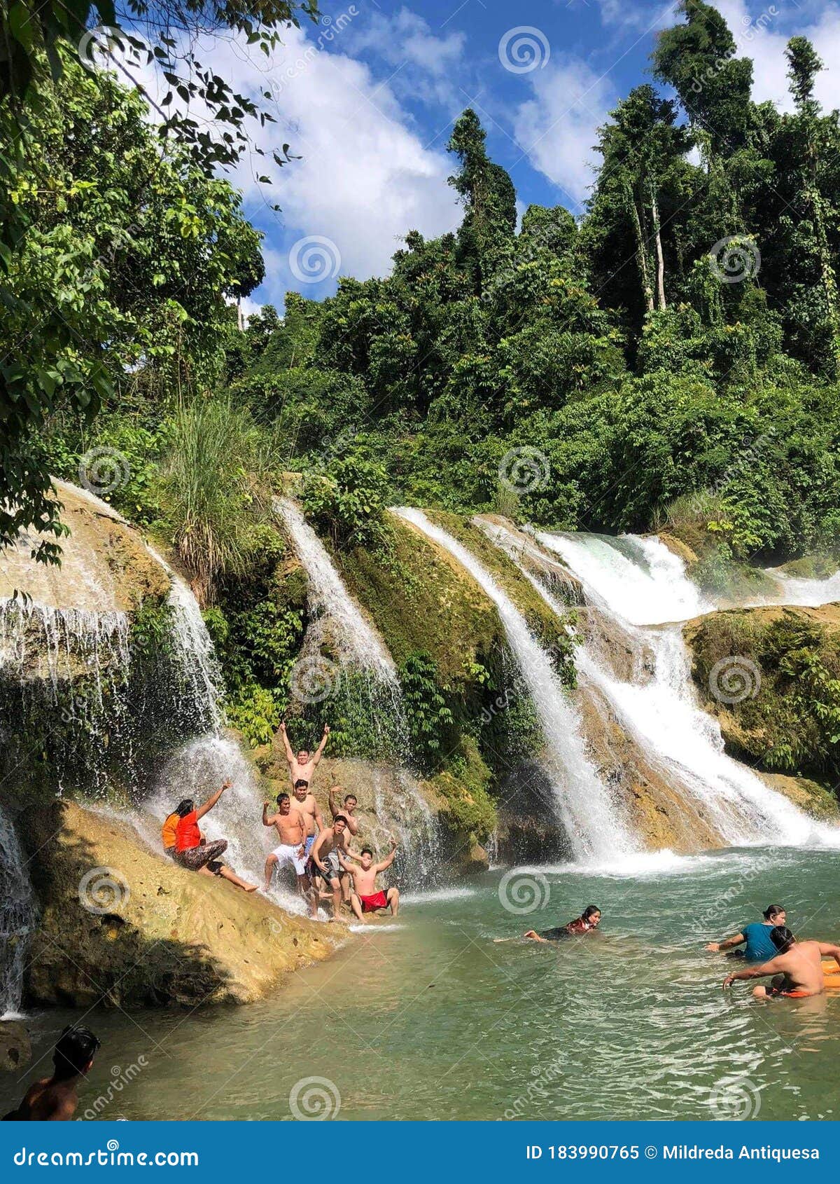 The Waterfall and River at Davao Oriental Philippines Editorial Image ...