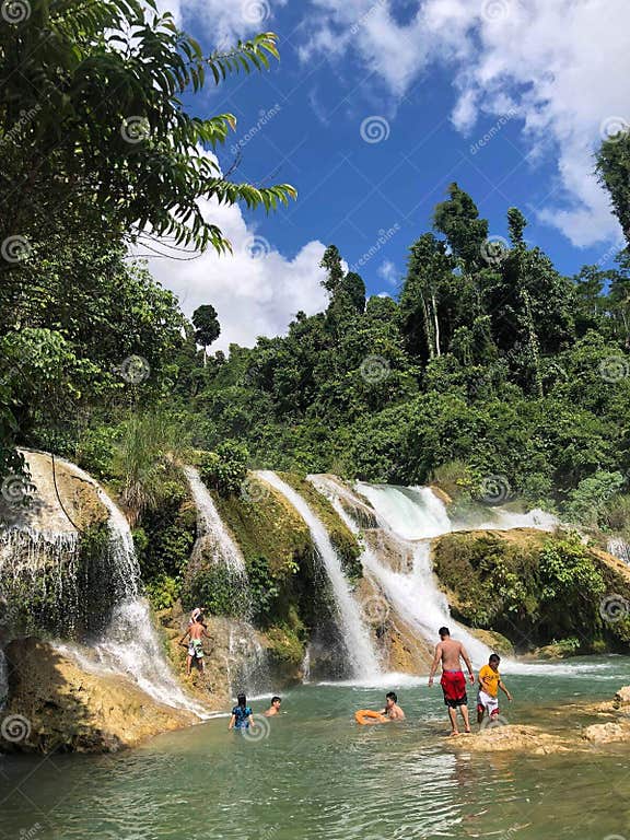 The Waterfall and River at Davao Oriental Philippines Editorial Stock ...