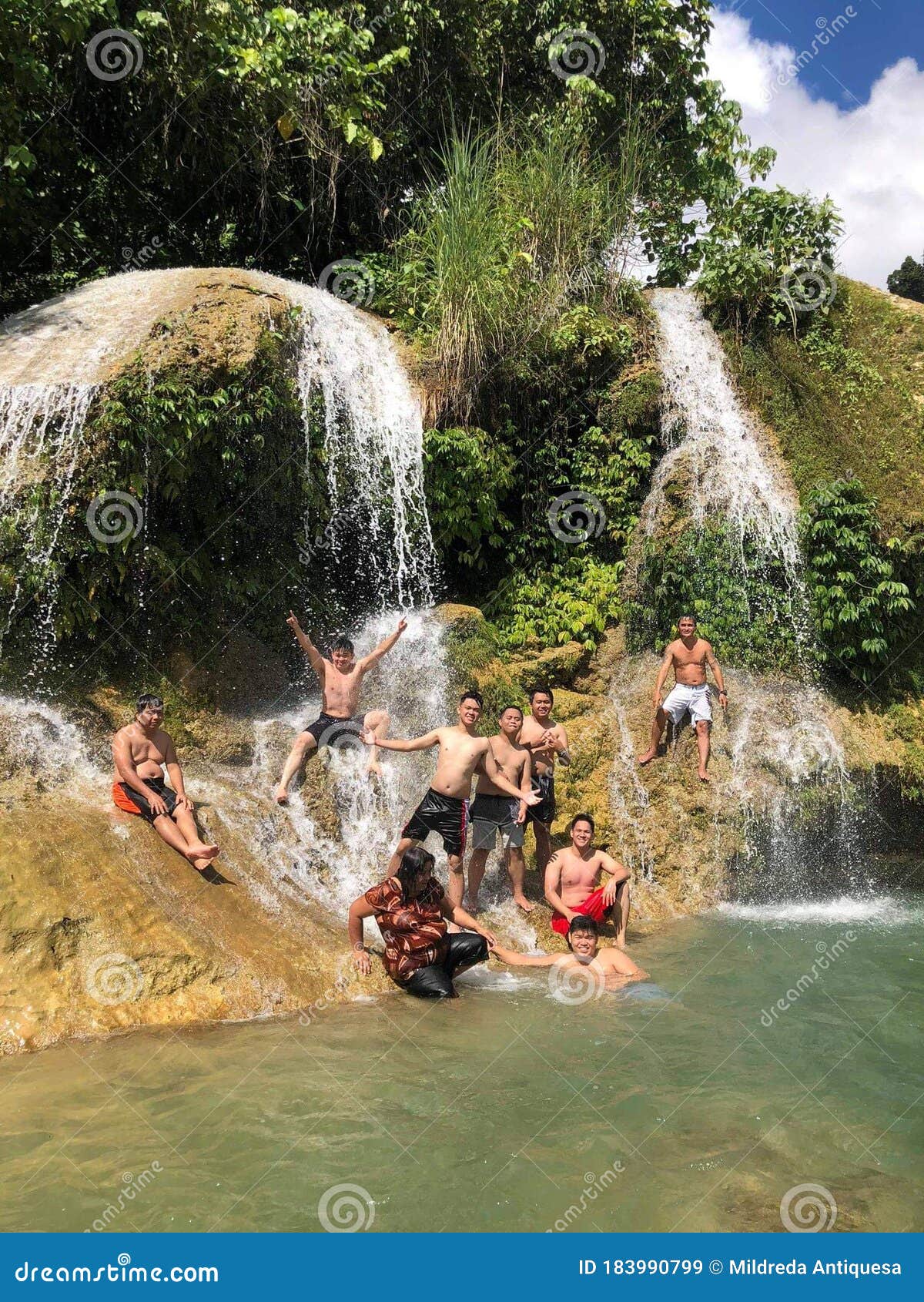 The Waterfall and River at Davao Oriental Philippines Editorial Stock ...