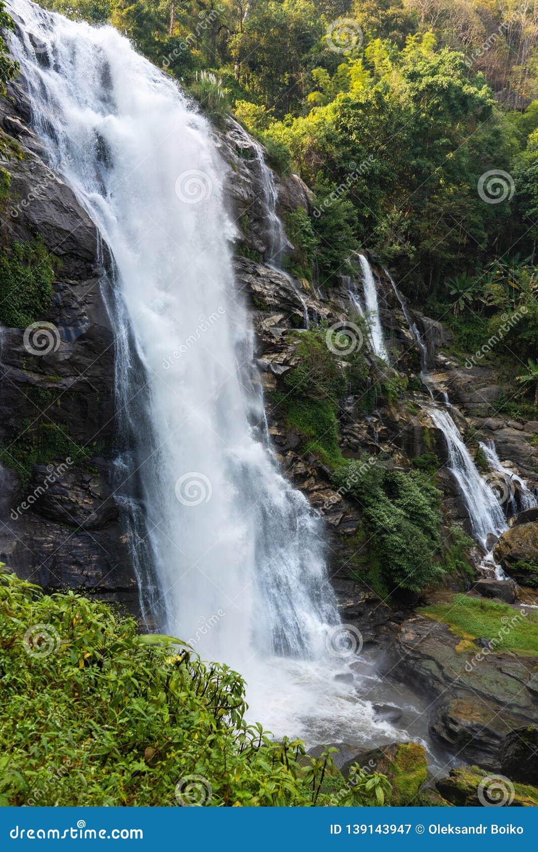 Waterfall river landscape stock image. Image of rocks - 139143947