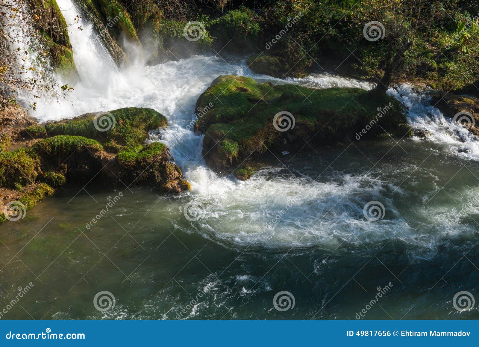 Waterfall and river stock photo. Image of tourism, beautiful - 49817656
