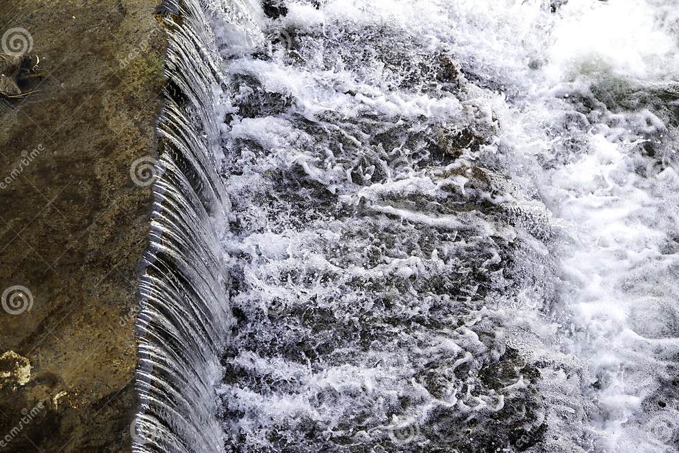 Waterfall in river stock photo. Image of rainforest - 238144392