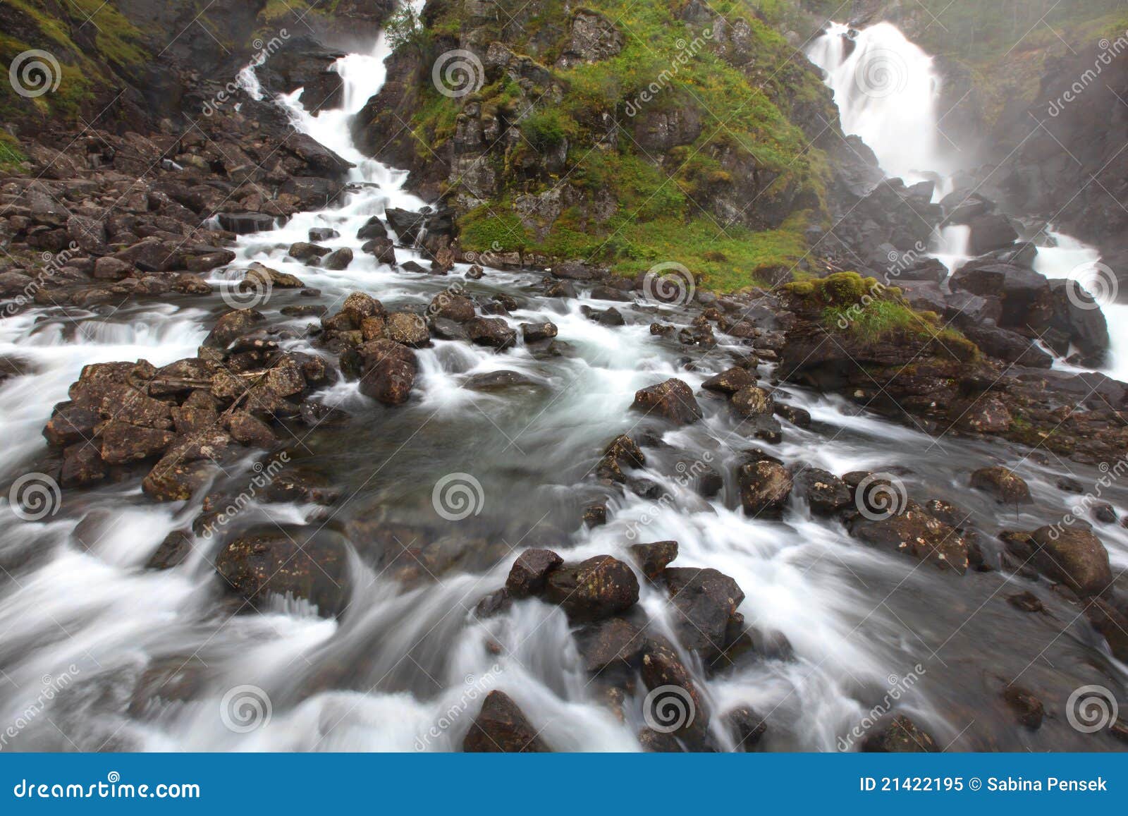 Waterfall And River Esk Stock Image | CartoonDealer.com #61232149