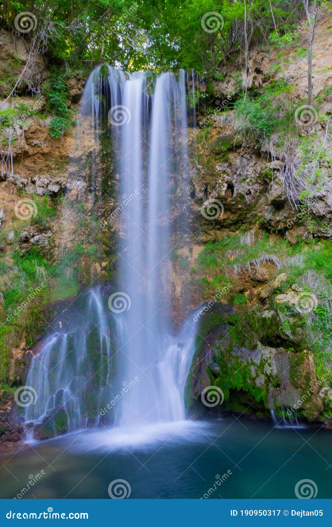 Waterfall of the River Vrelo Stock Image - Image of spring, view: 190950317