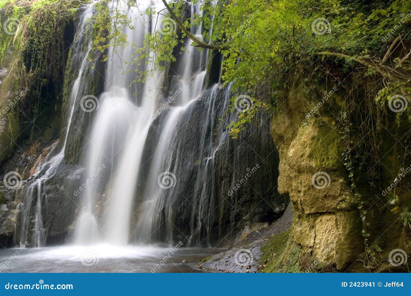 Waterfall and rocks stock image. Image of life, river - 2423941