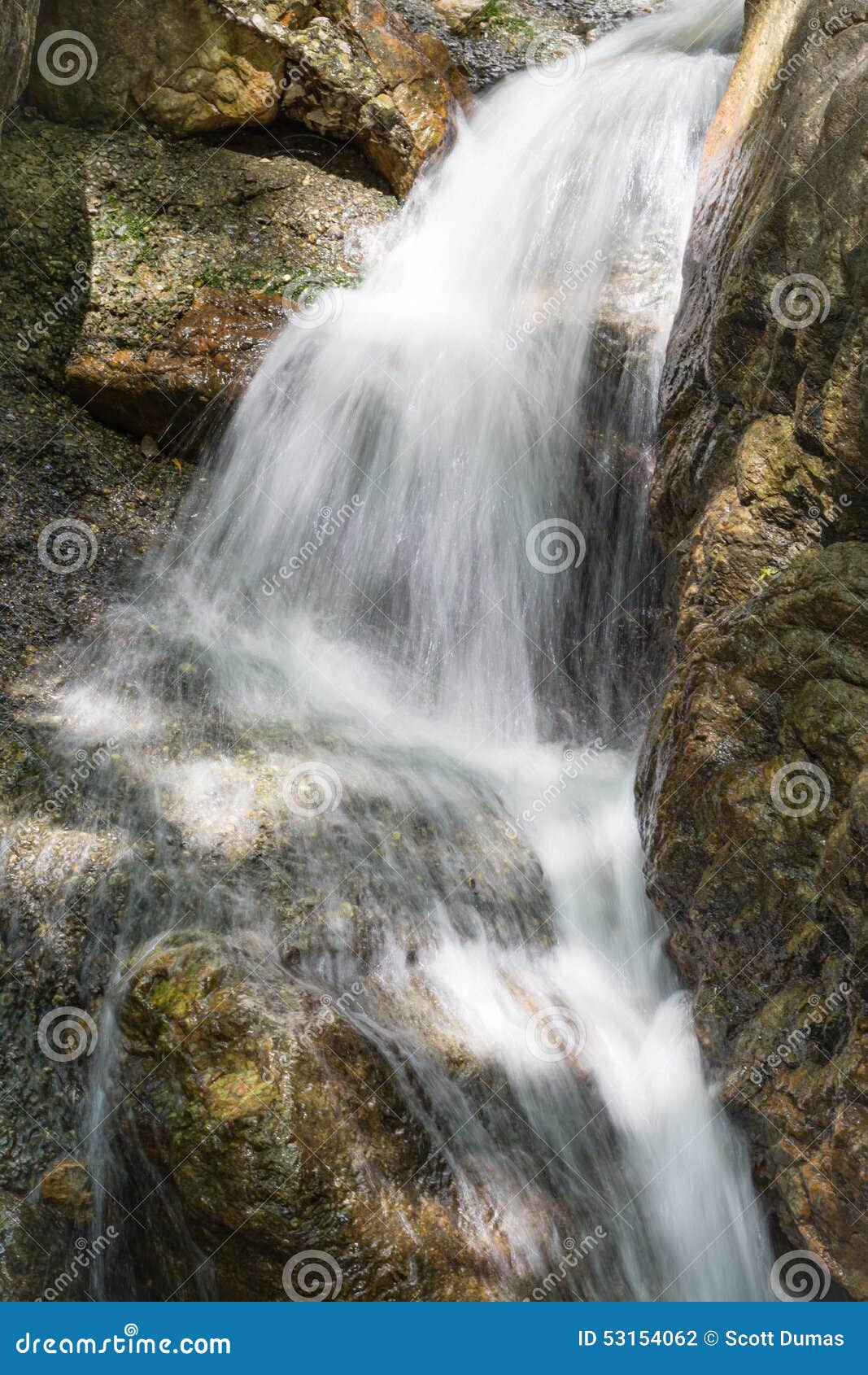 Waterfall on Rocks stock photo. Image of rock, rocks - 53154062