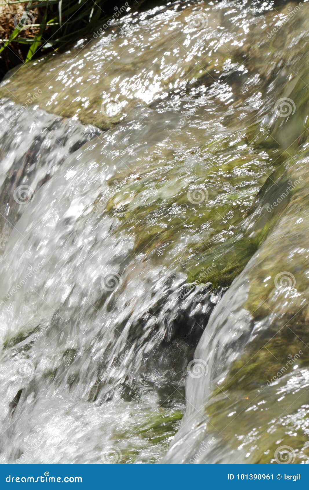 Waterfall Scene in White Water Stock Image - Image of cascade, graphic ...