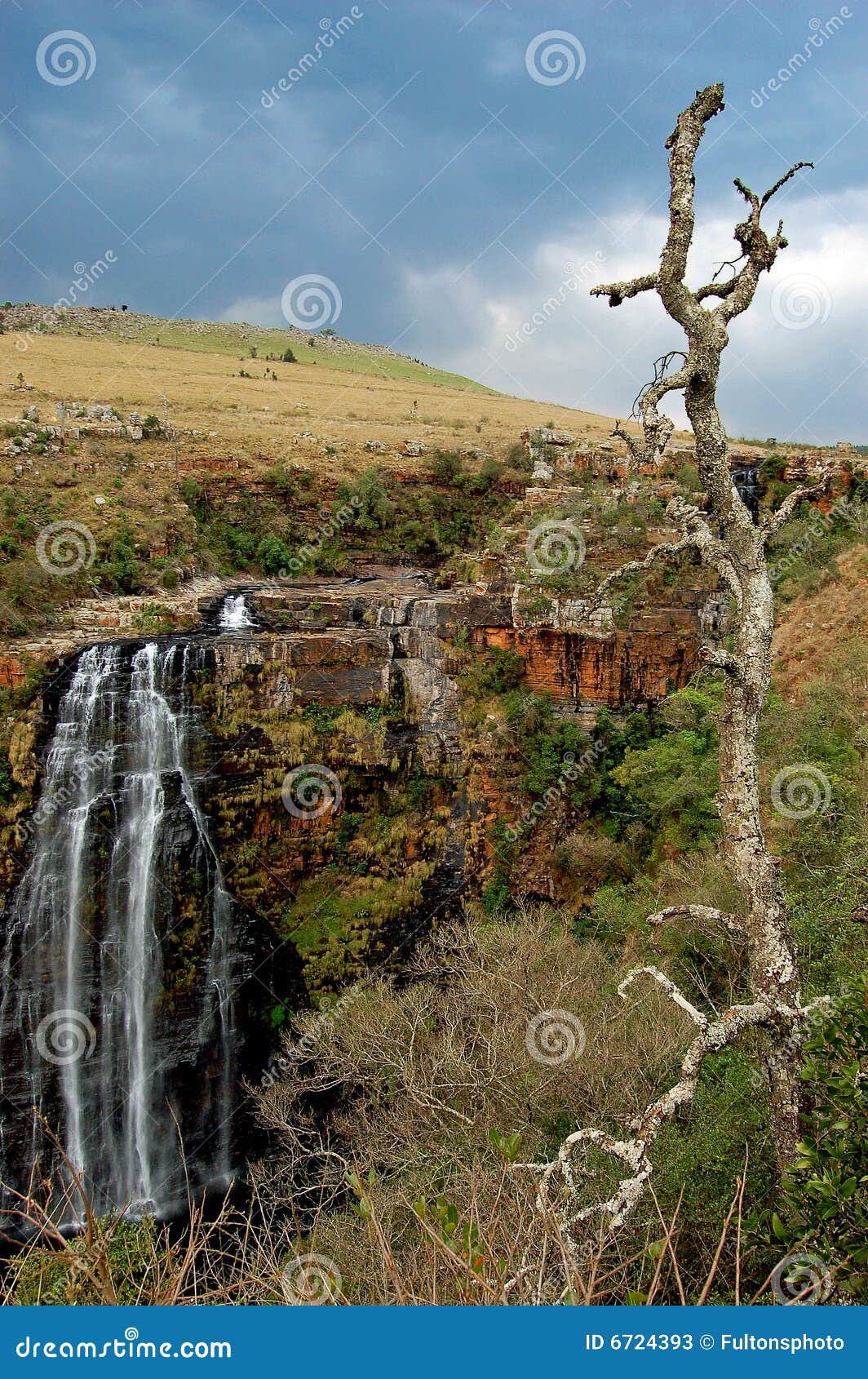 Waterfall Scenic Landscape stock image. Image of nature - 6724393