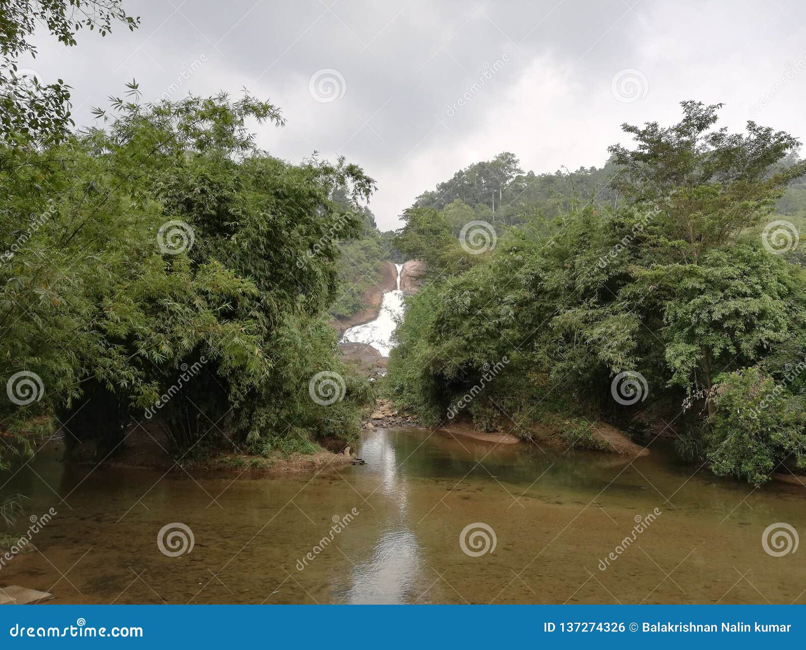 Waterfall stock photo. Image of shadow, nature, waterfall - 137274326