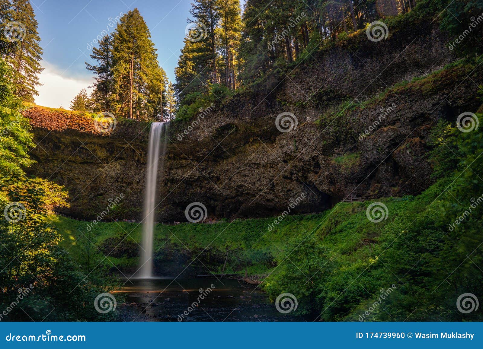Waterfall at Silver Falls State Park, Oregon Stock Photo - Image of ...