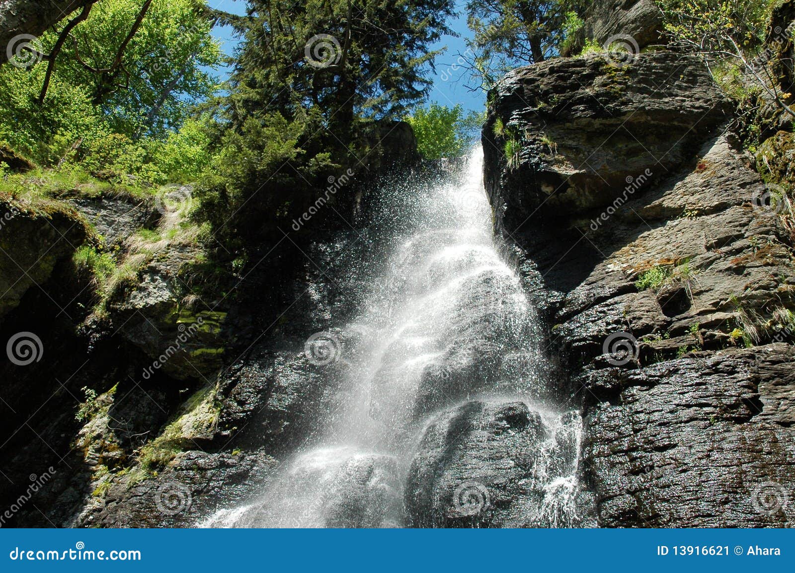 Waterfall in Slovakia stock image. Image of cascade, high - 13916621