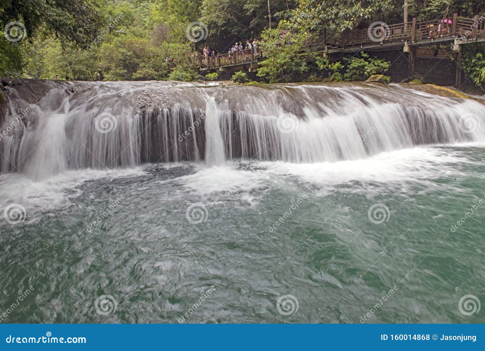 Waterfall in slow motion editorial stock photo. Image of season - 160014868