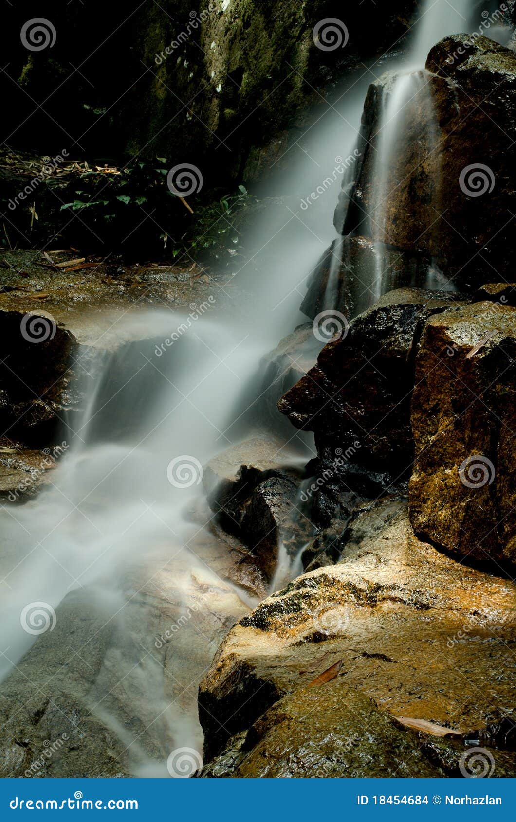 Waterfall in Slow Shutter Speed Stock Photo - Image of motion ...