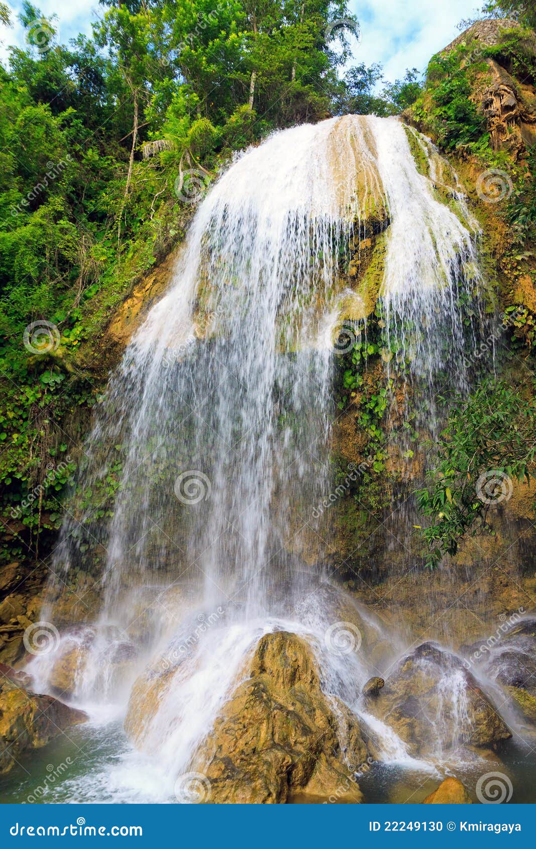 Waterfall in Soroa,a Famous Cuban Landmar Stock Photo - Image of blue ...