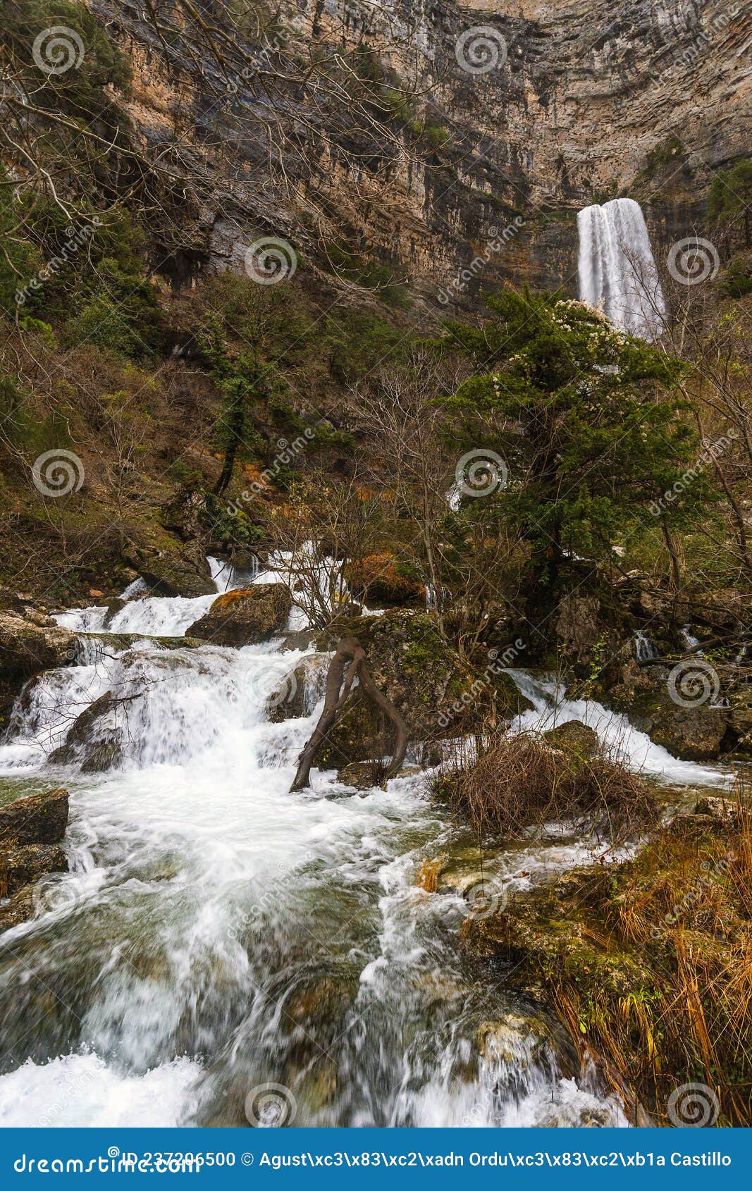 Waterfall at the Source of the Mundo River. Stock Photo - Image of ...