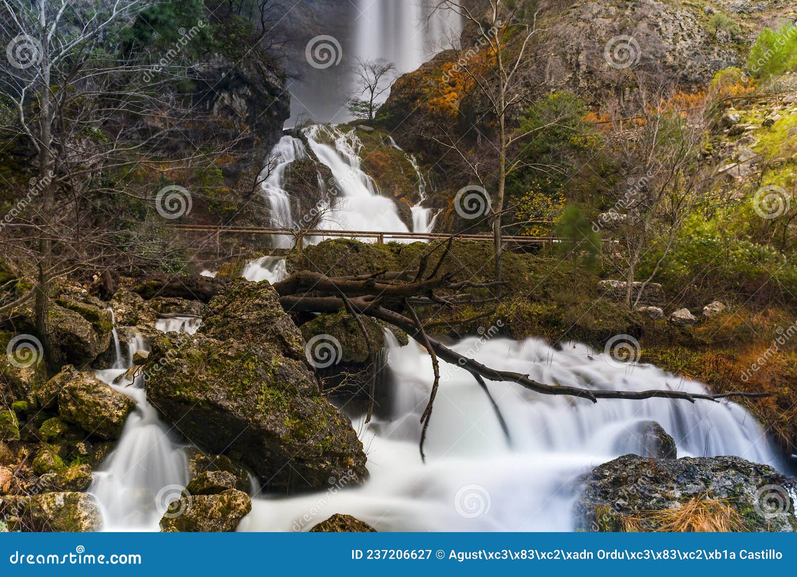 Waterfall at the Source of the Mundo River. Stock Image - Image of ...