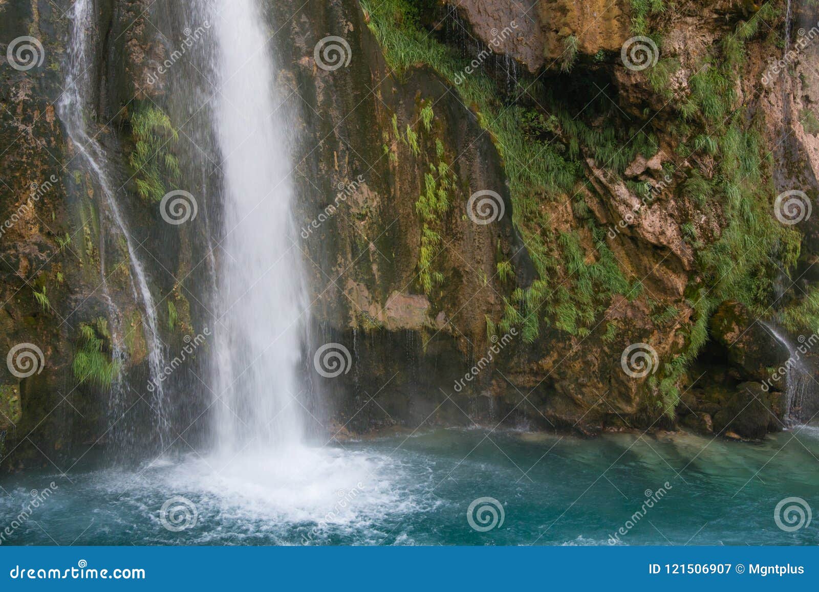 Waterfall at the Source of the River Stock Image - Image of high ...