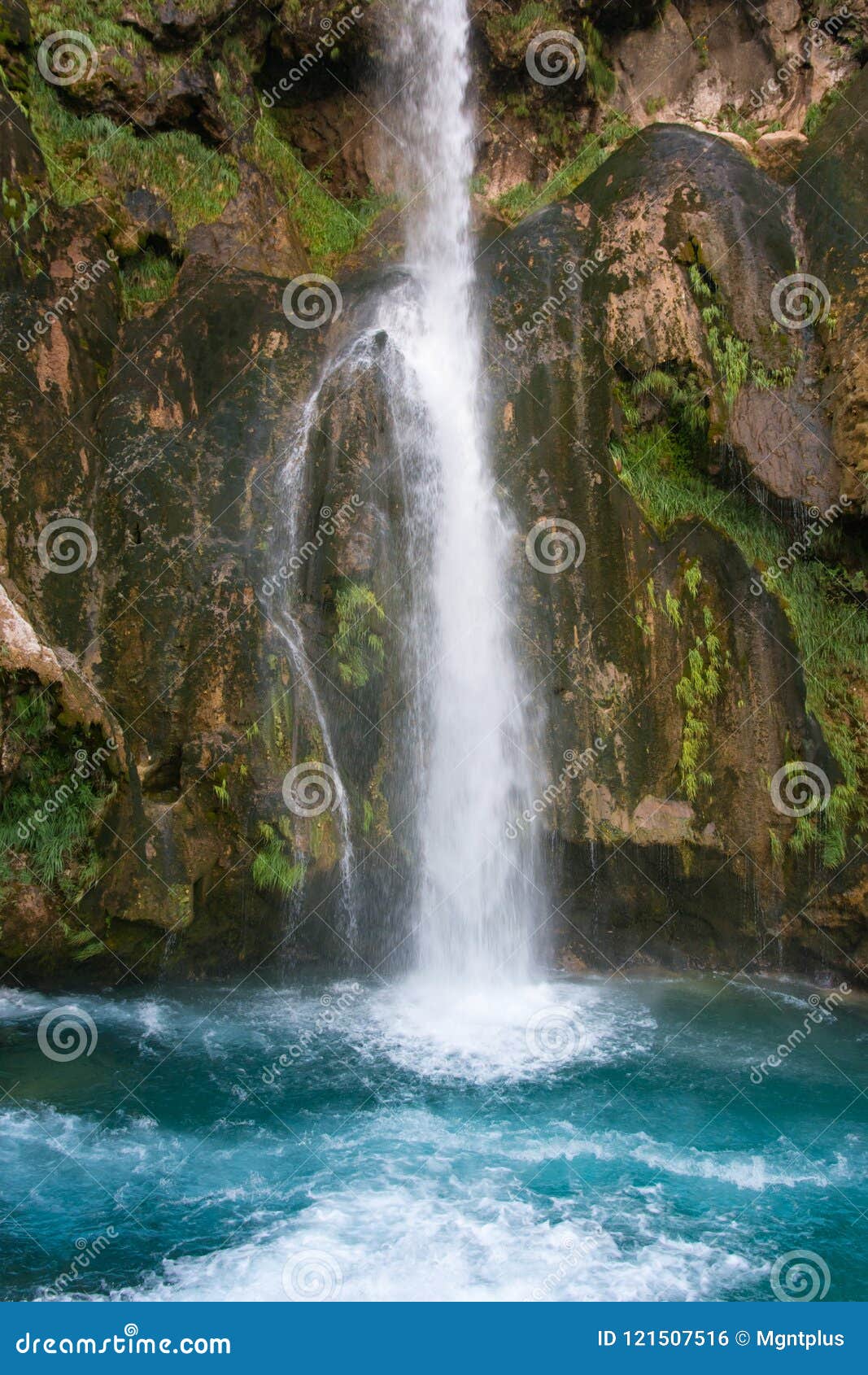 Waterfall at the Source of the River Stock Photo - Image of rocks ...