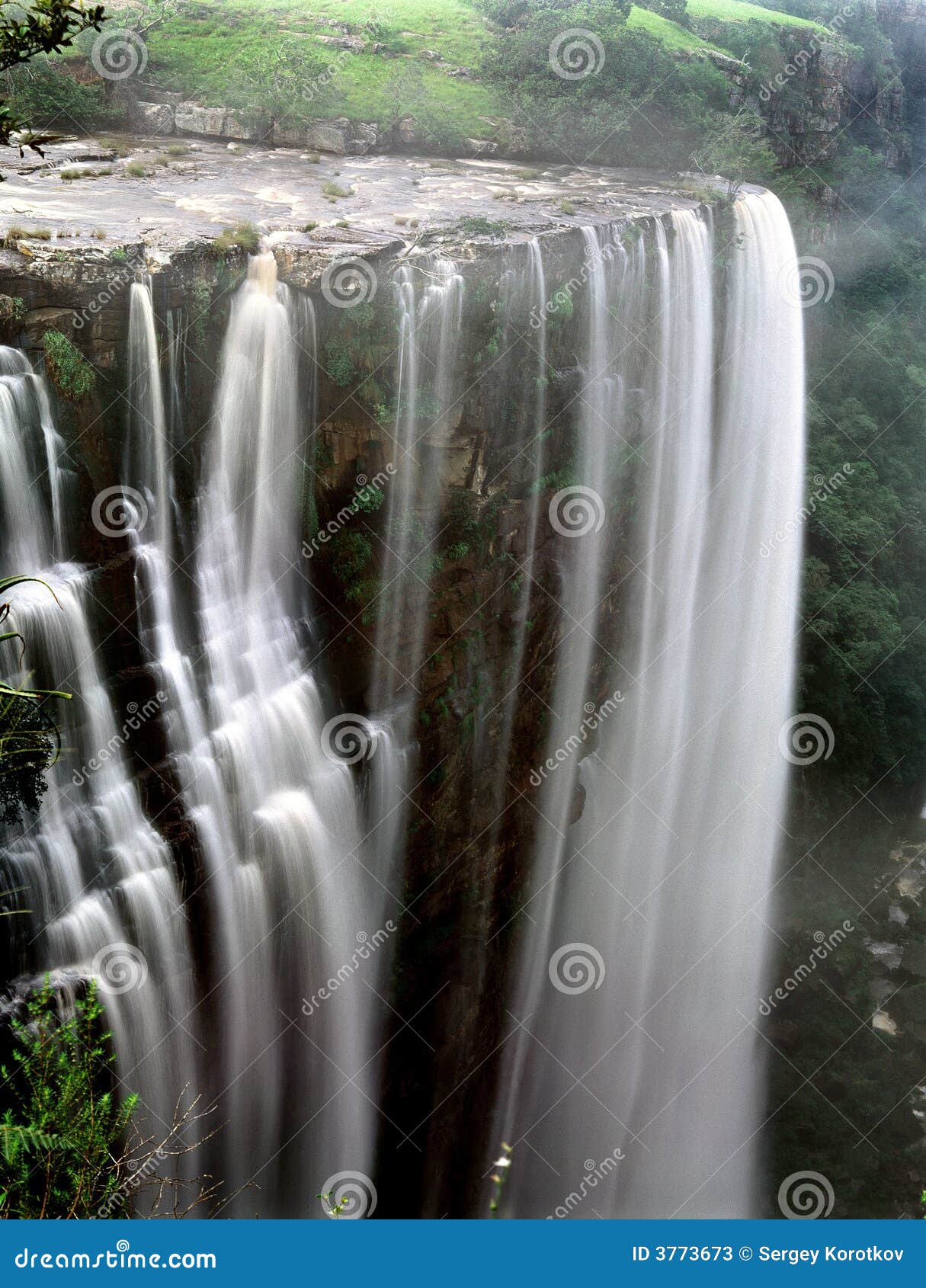 Waterfall in South Africa stock image. Image of cliff - 3773673