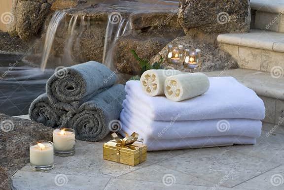 Waterfall spa 1 stock photo. Image of fragrance, indoor - 1787472