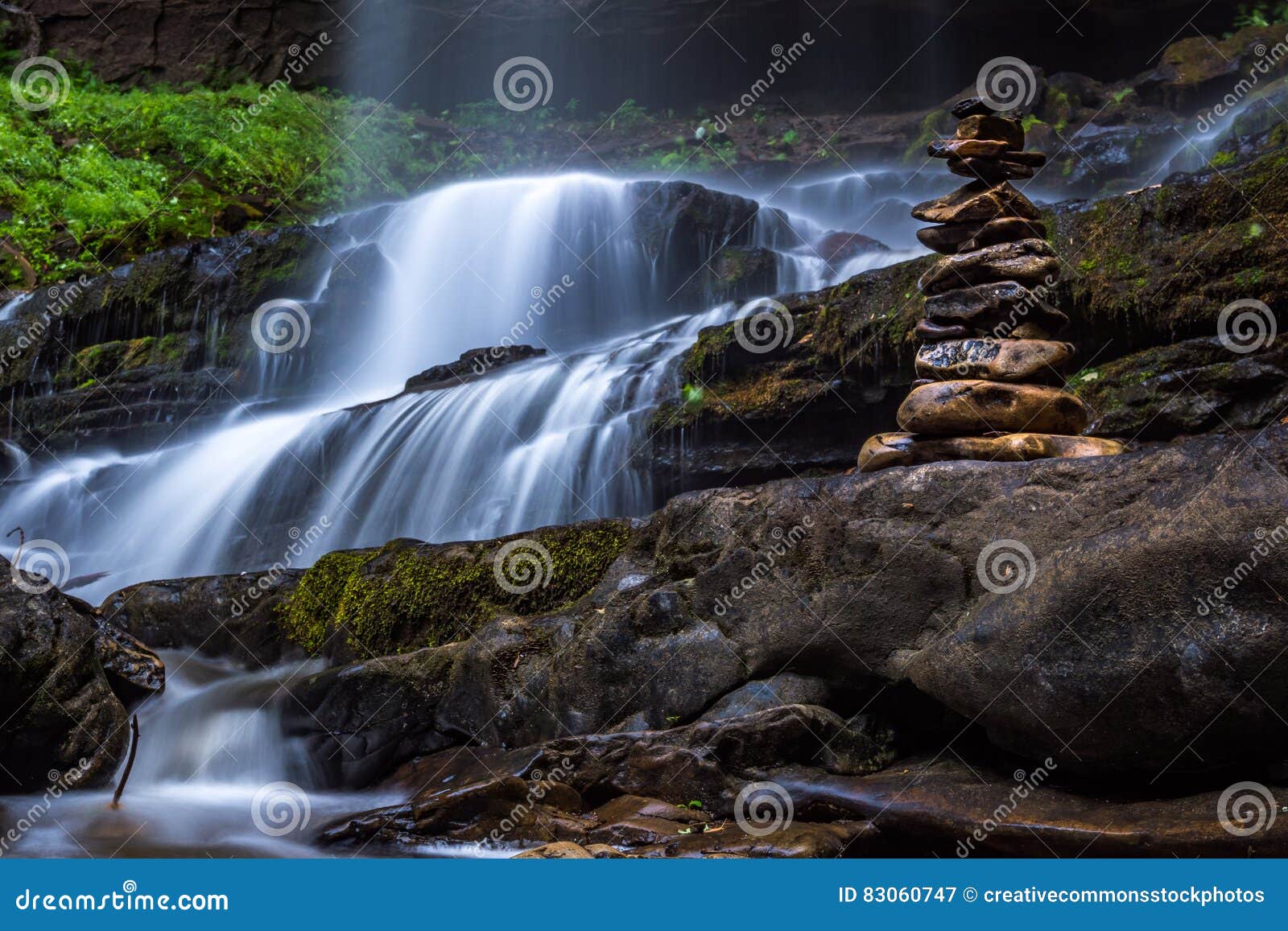 Waterfall With Spray Picture. Image: 83060747