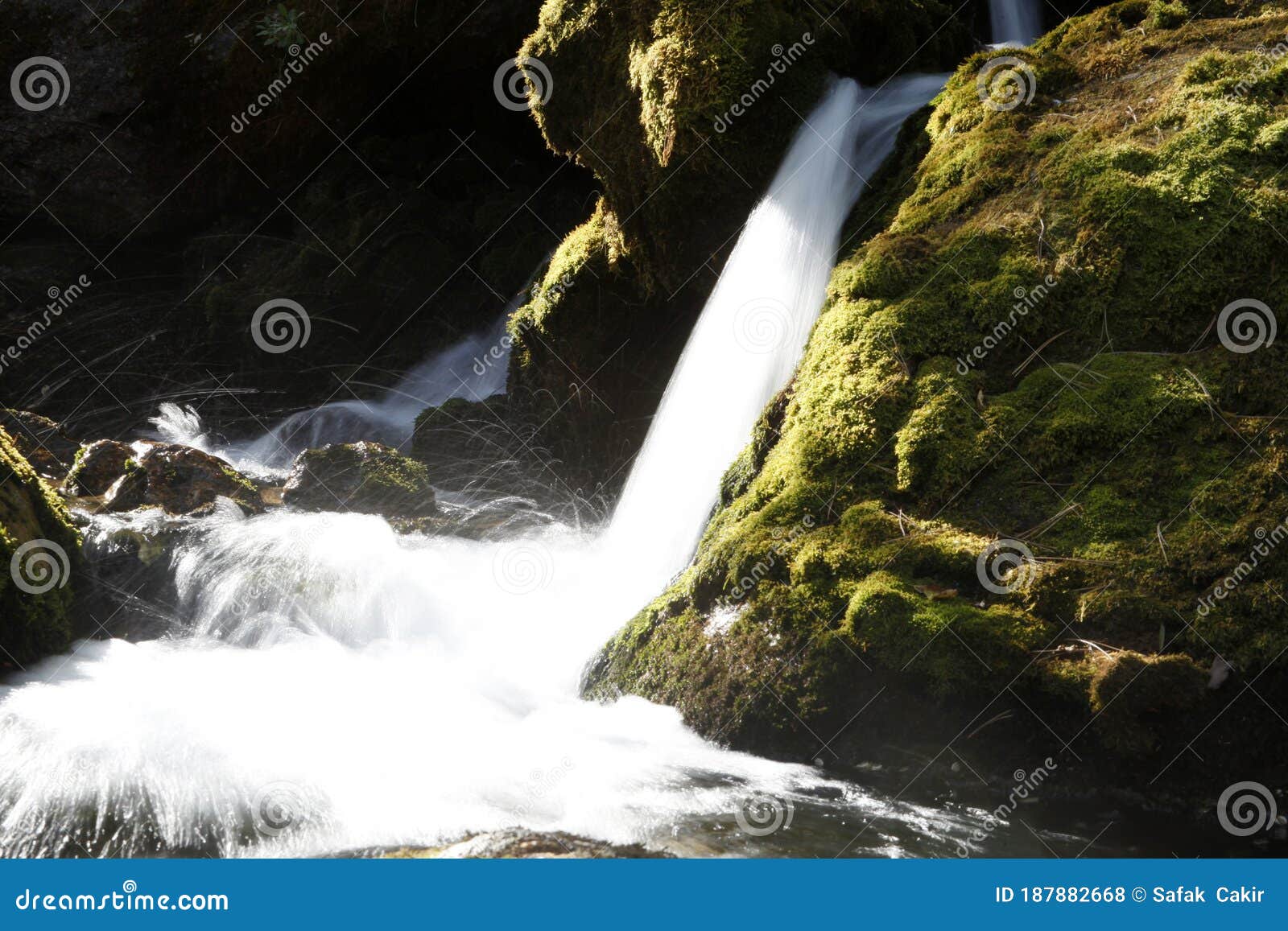 Waterfall in Spring. Clean Water. Stock Photo - Image of motion ...