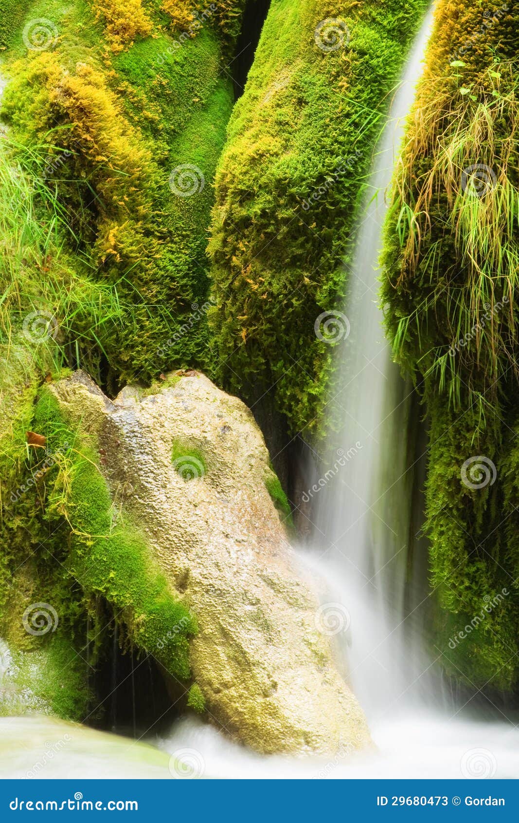 Waterfall in spring time stock image. Image of long, dream - 29680473