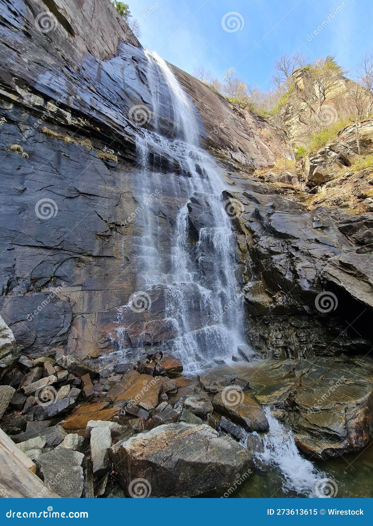 Waterfall at the State Park Stock Image - Image of mountain, park ...