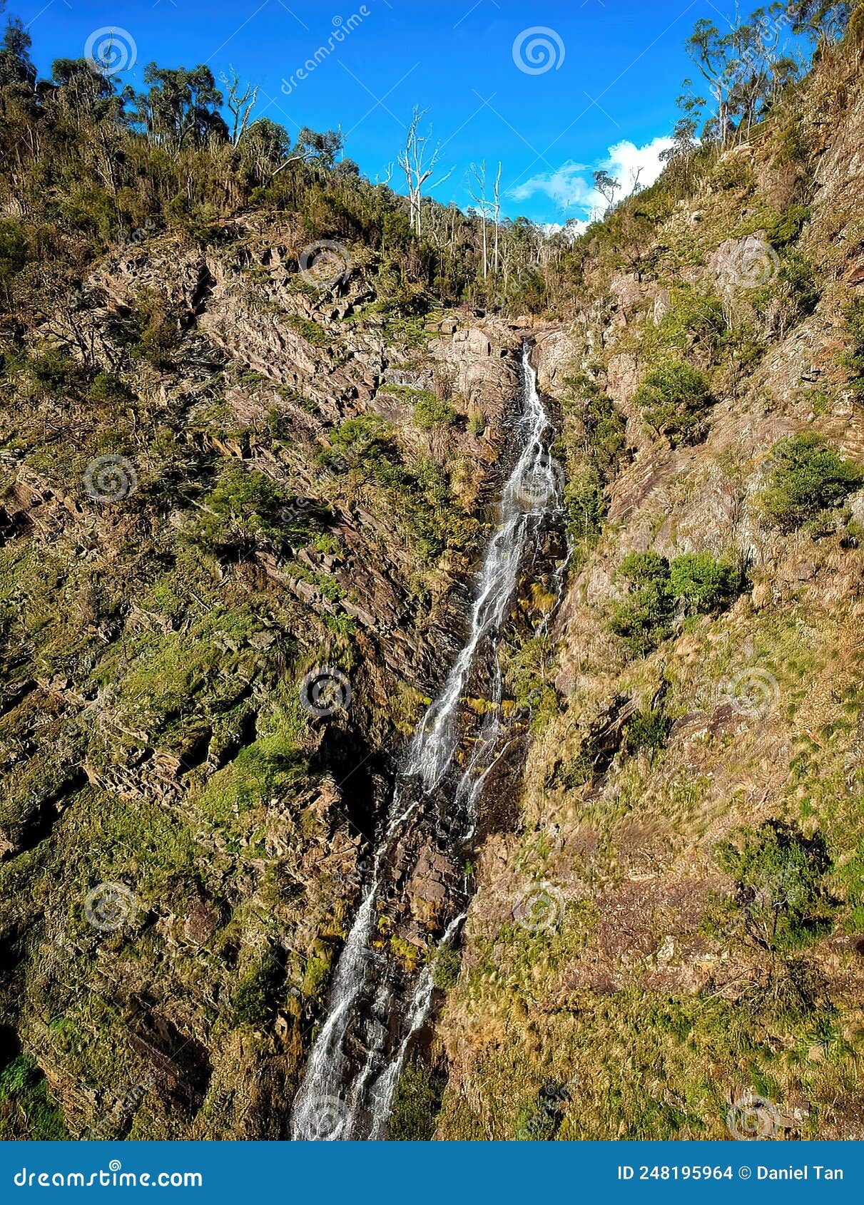 Waterfall at Strath Creek Falls in the Morning Stock Photo - Image of ...