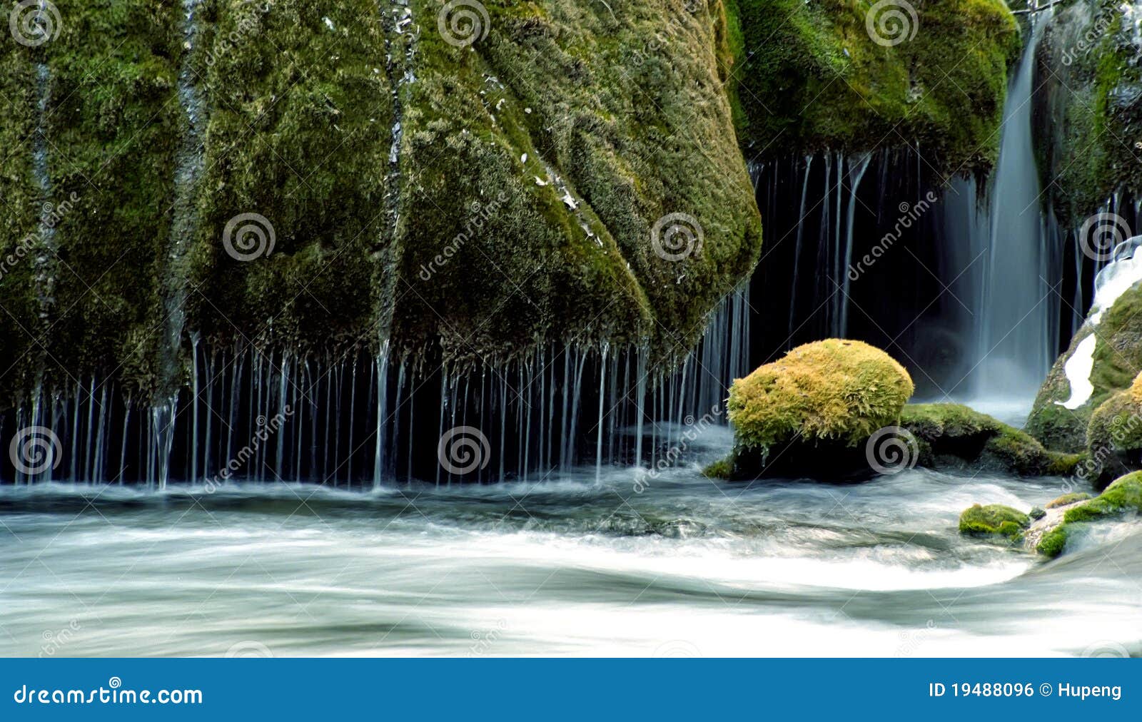 Waterfall and stream stock photo. Image of balance, blue - 19488096
