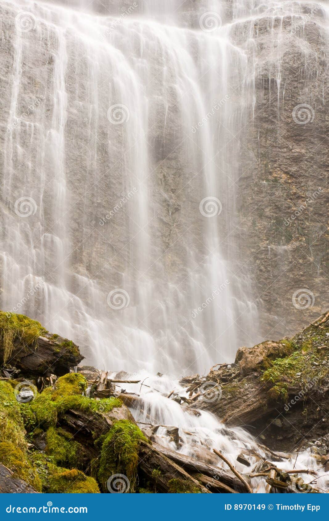 Waterfall and stream stock image. Image of fall, water - 8970149