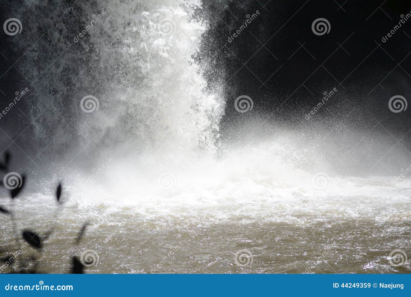 Waterfall stock image. Image of wild, swim, strong, splash - 44249359
