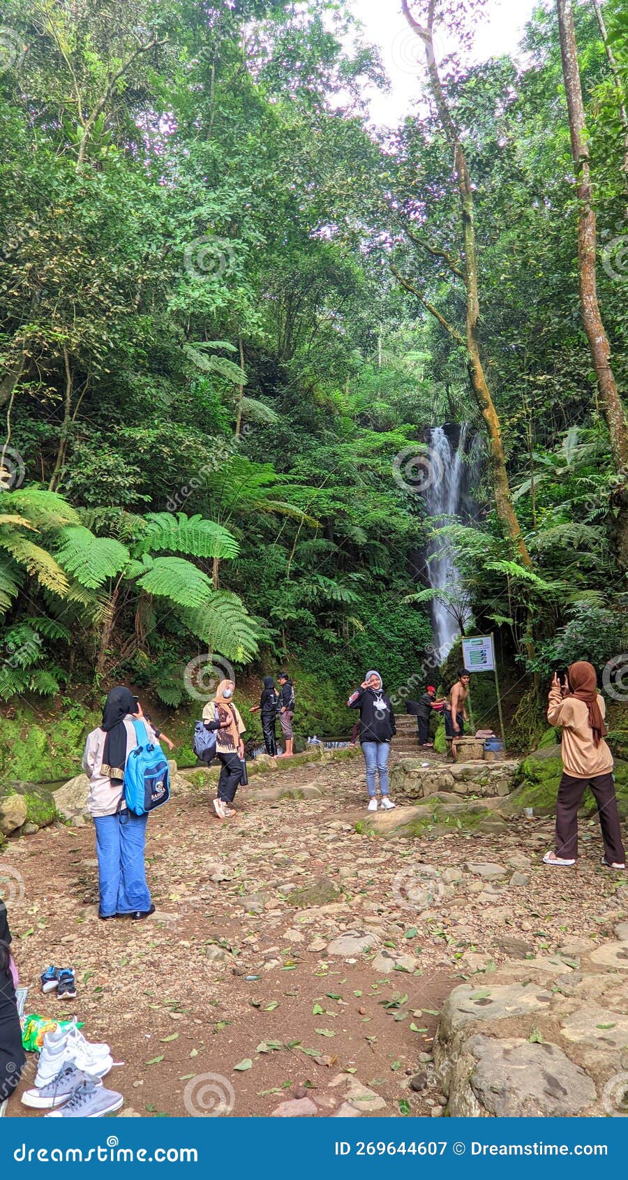 Waterfall in Subang West Jav Editorial Photography - Image of ...