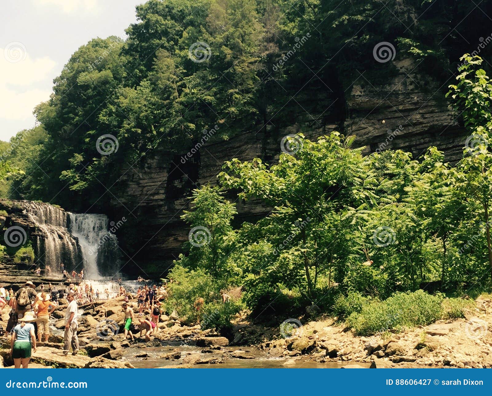 Waterfall swim area editorial photography. Image of waterfall - 88606427
