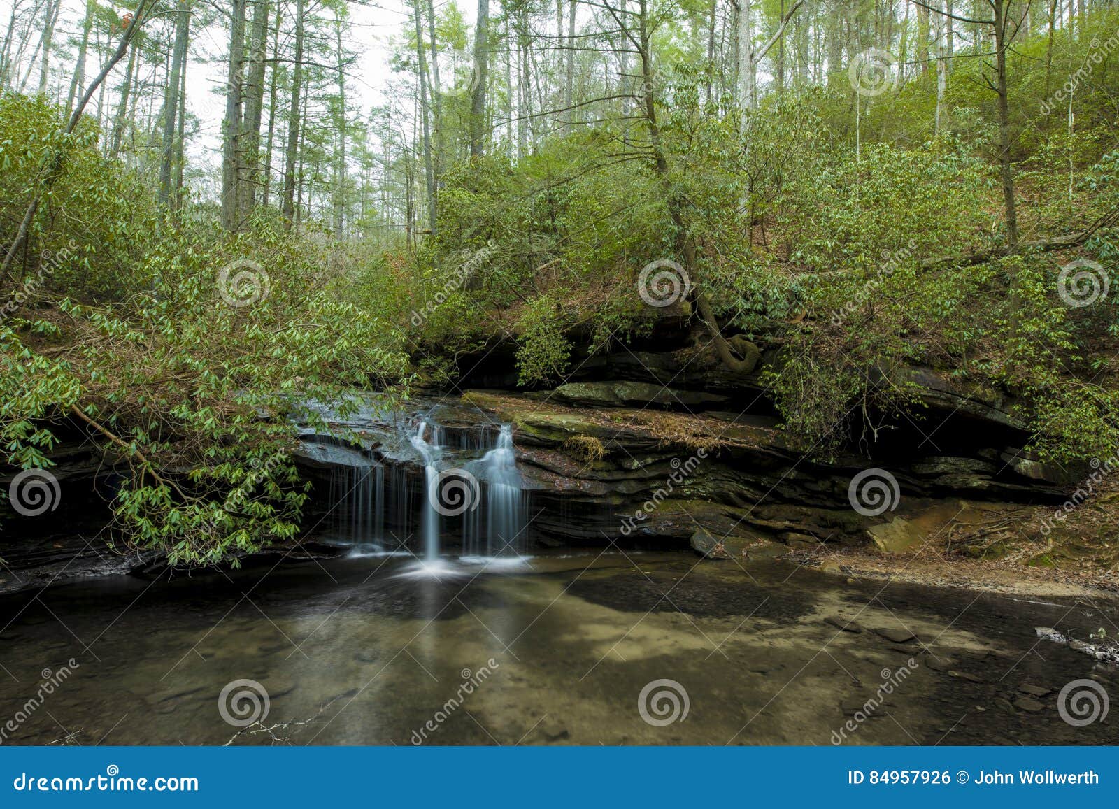 Waterfall in Table Rock State Park Stock Photo - Image of south, stream ...