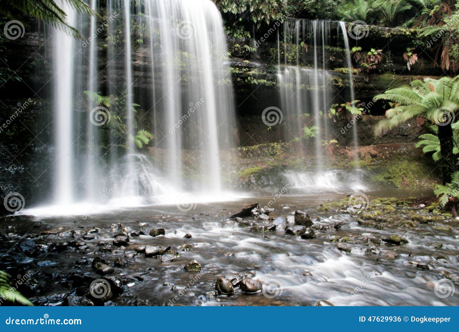 Li Phi Waterfall With SlowSpeed Shutter In Don Khone Stock Photography ...