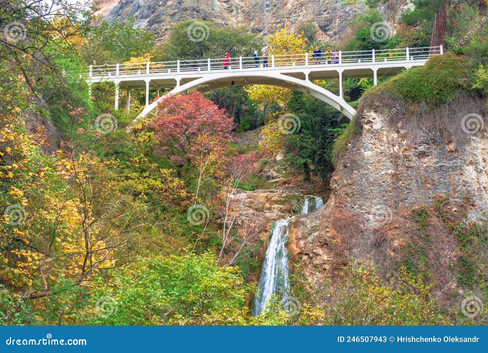 Waterfall in Tbilisi Botanical Garden, Georgia Stock Image - Image of ...