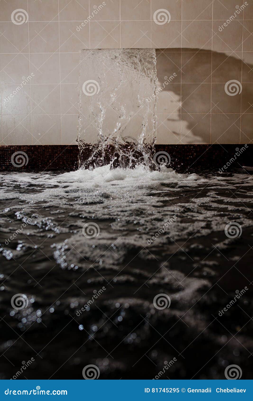 Waterfall and Texture of Water Stock Image - Image of fall, leisure ...