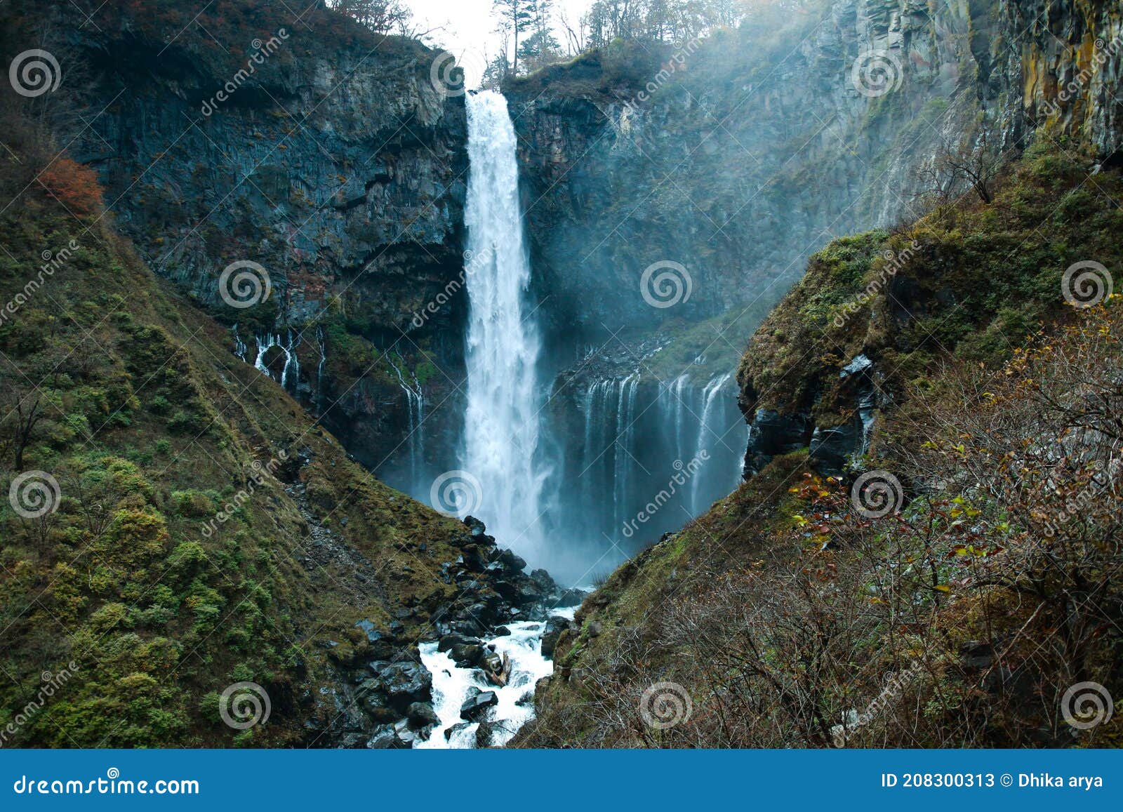 Waterfall in Tobu Nikko Japan Stock Image - Image of fjord, rapid ...