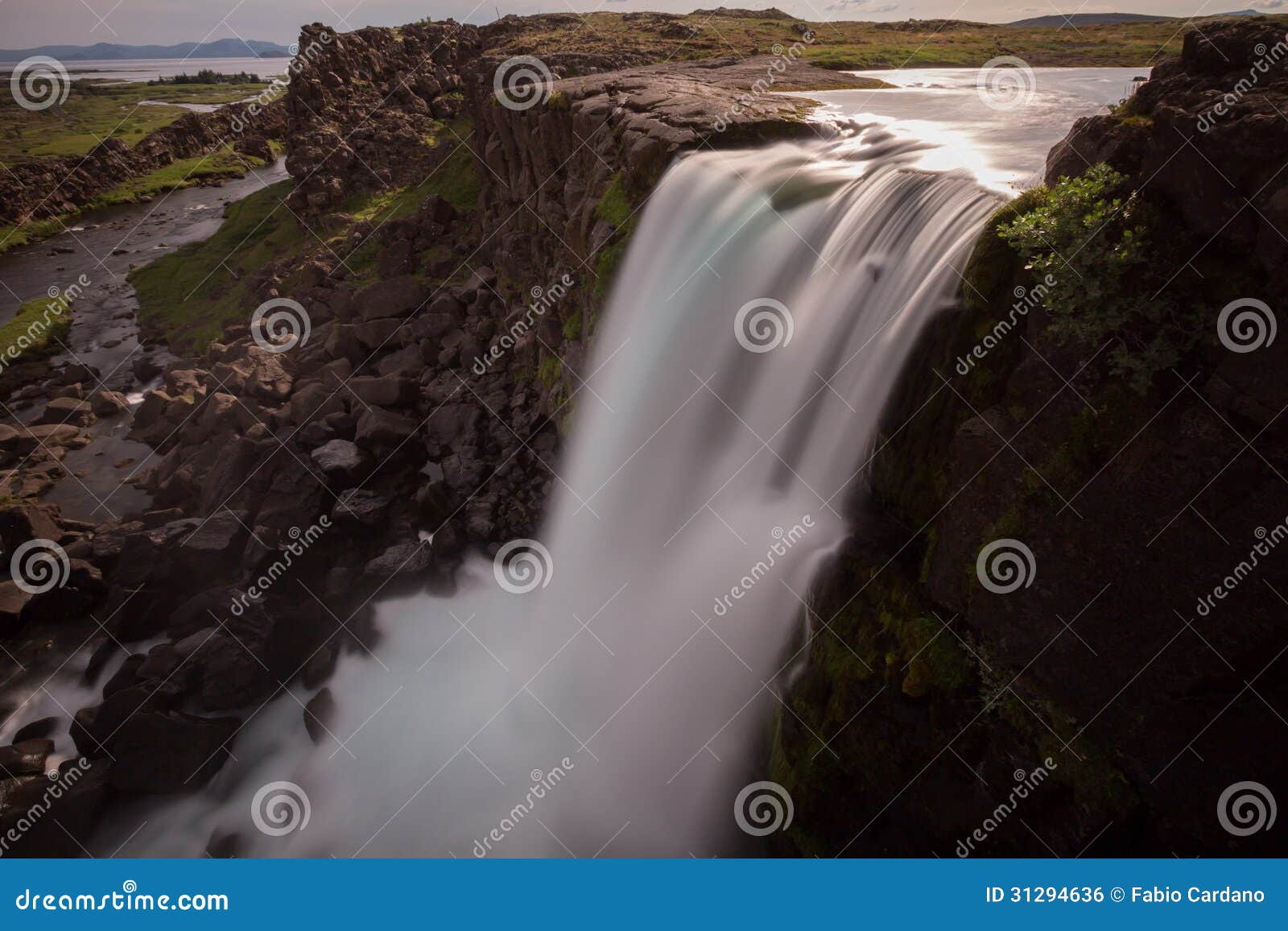 Waterfall top view stock photo. Image of stone, spray - 31294636