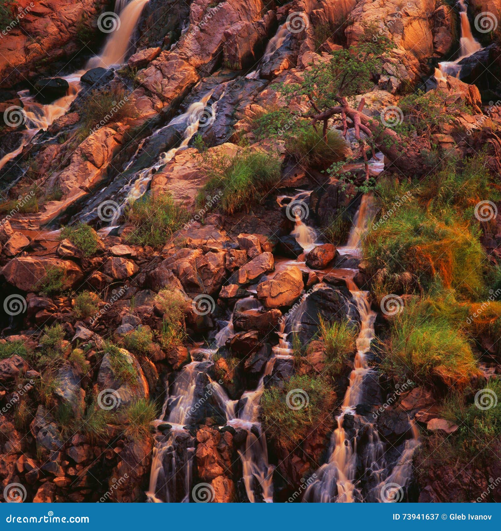 Waterfall stock image. Image of namibia, landscape, africa - 73941637