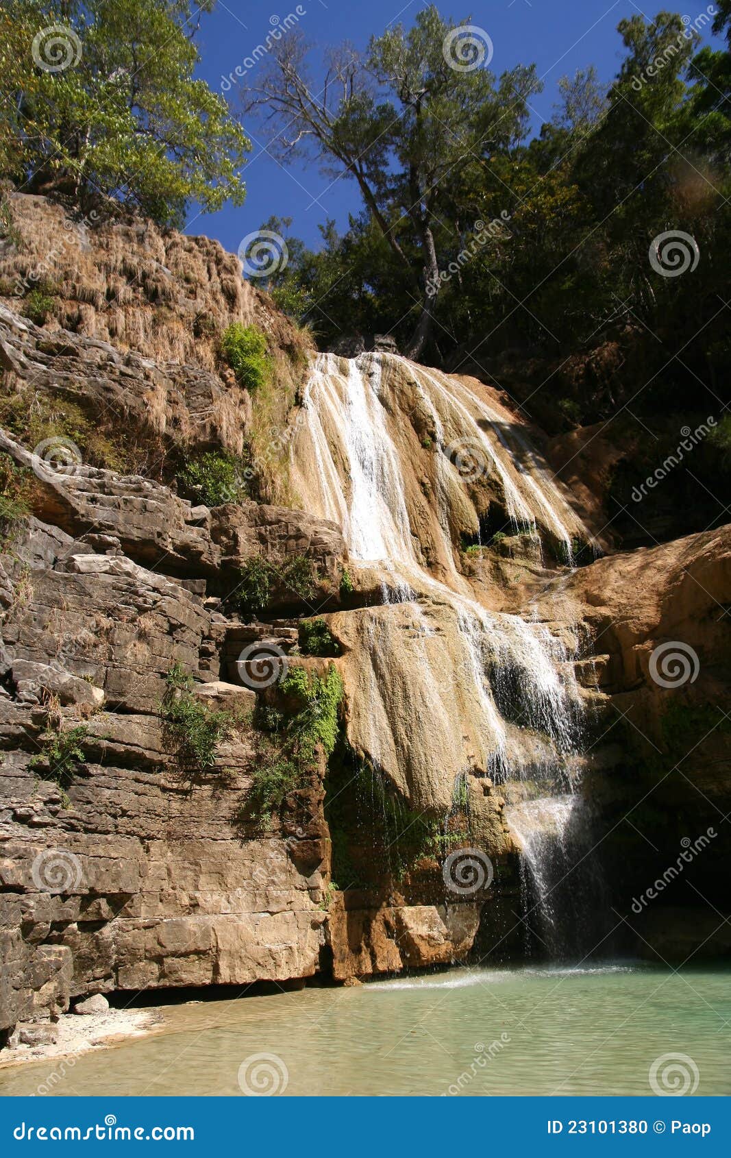 Waterfall on the Tsiribinha River in Madagascar Stock Photo - Image of ...