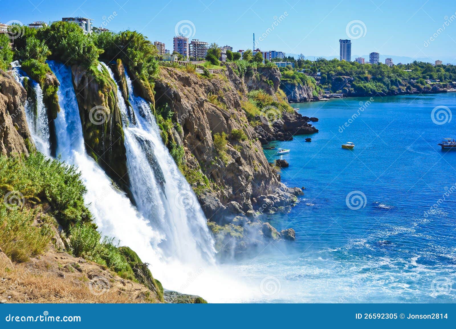 Waterfall in Turkey stock image. Image of landscape, turkey - 26592305