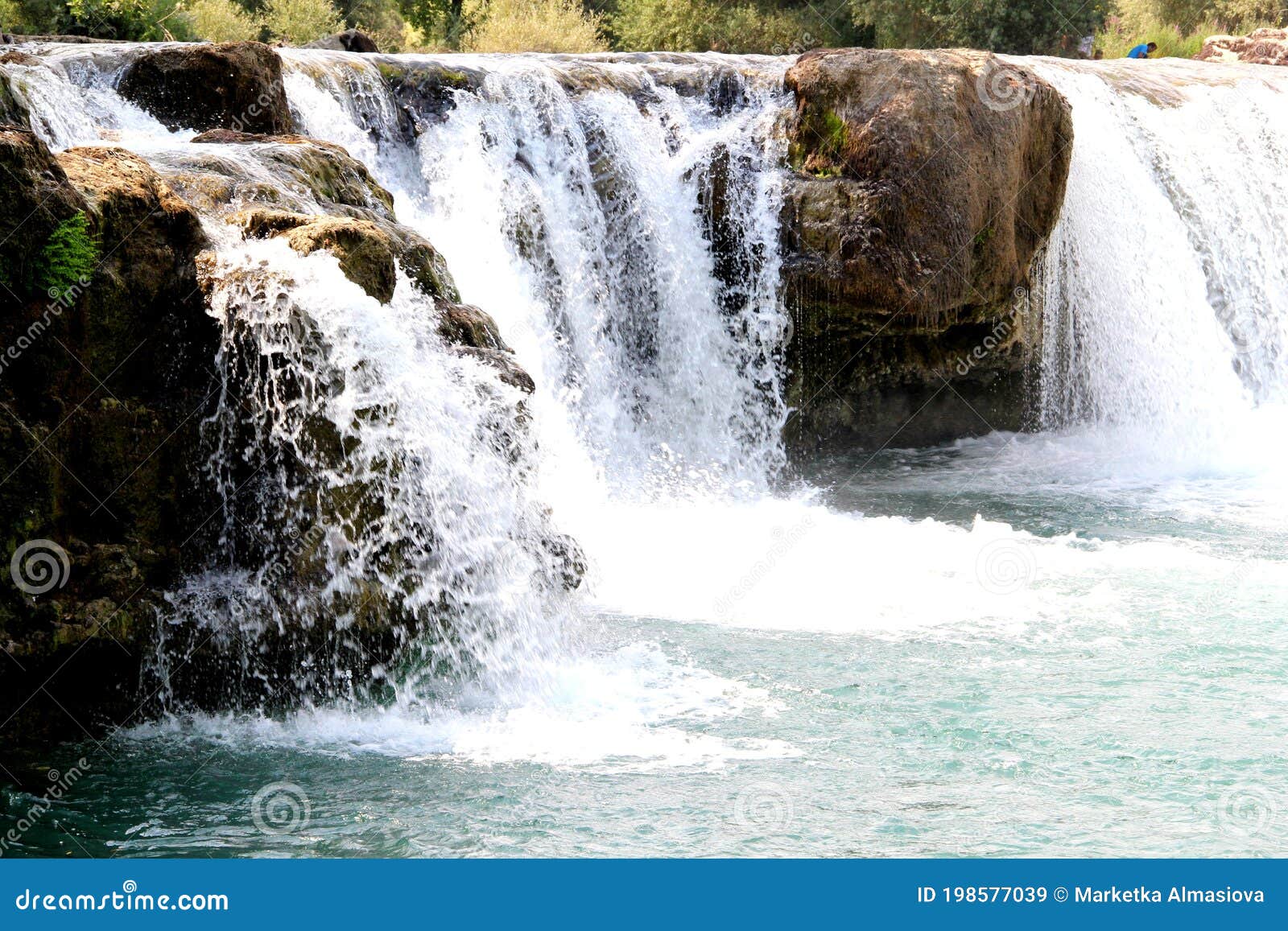Waterfall in Turkey stock image. Image of waterfa, water - 198577039