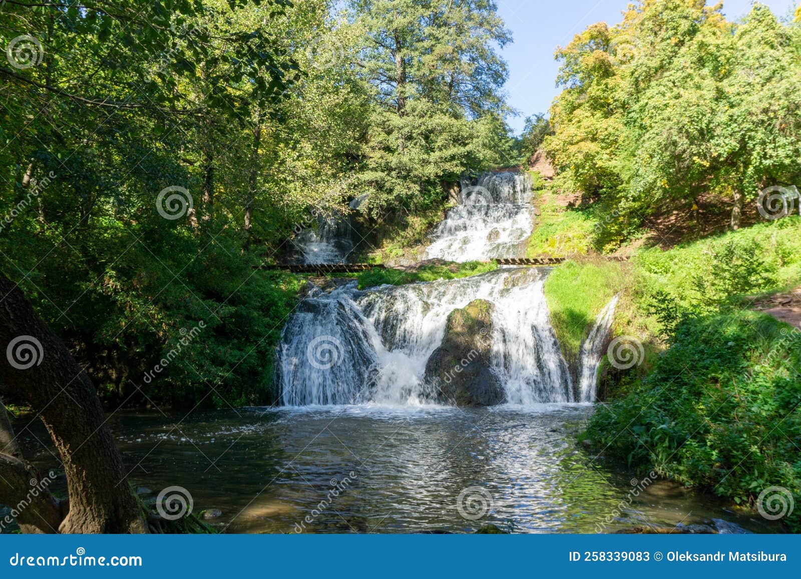 Waterfall In Ukraine Dzhurynskyi Waterfall Stock Image Image Of Park