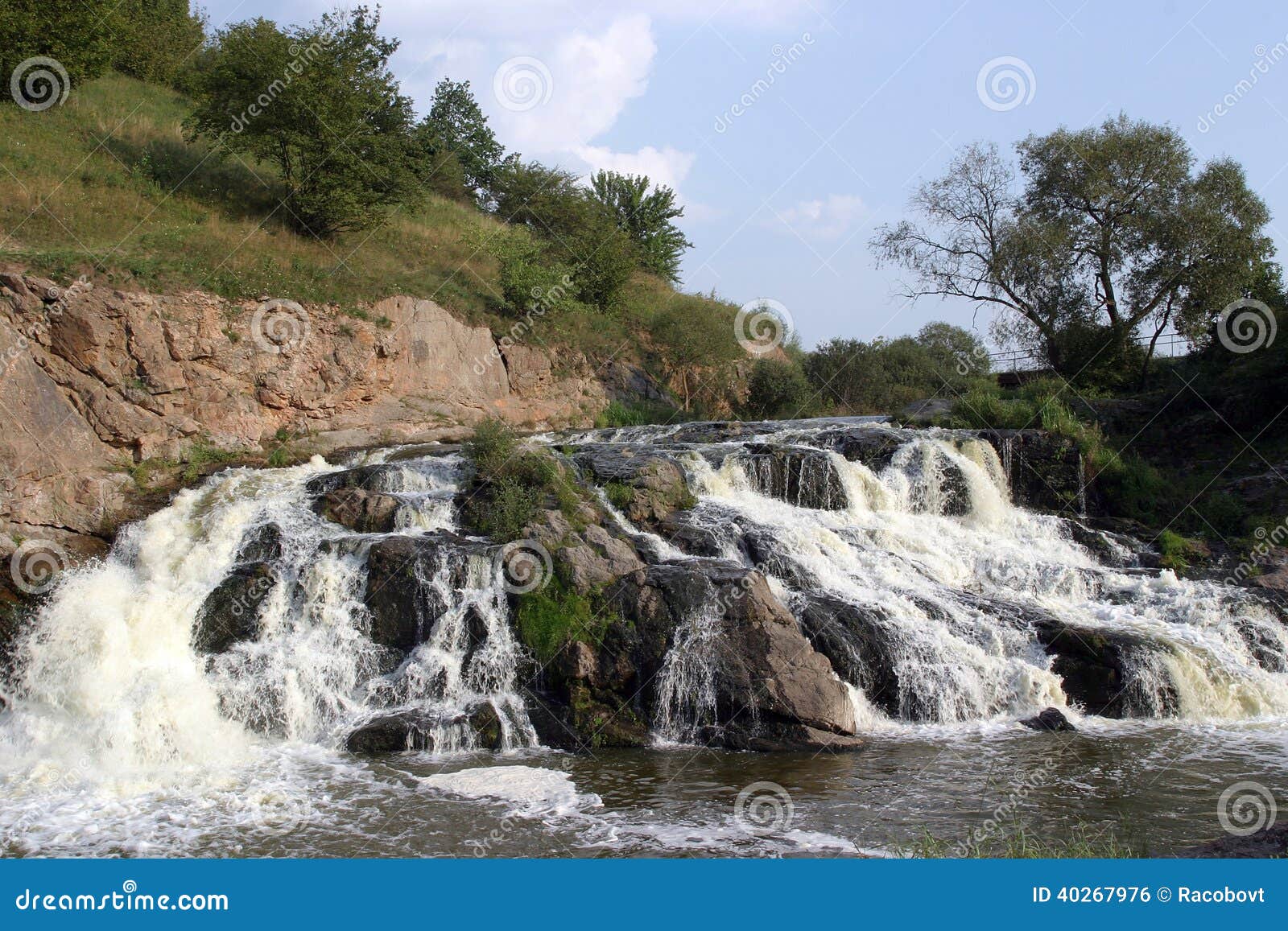 Waterfall in Ukraine stock photo. Image of high, flowing - 40267976