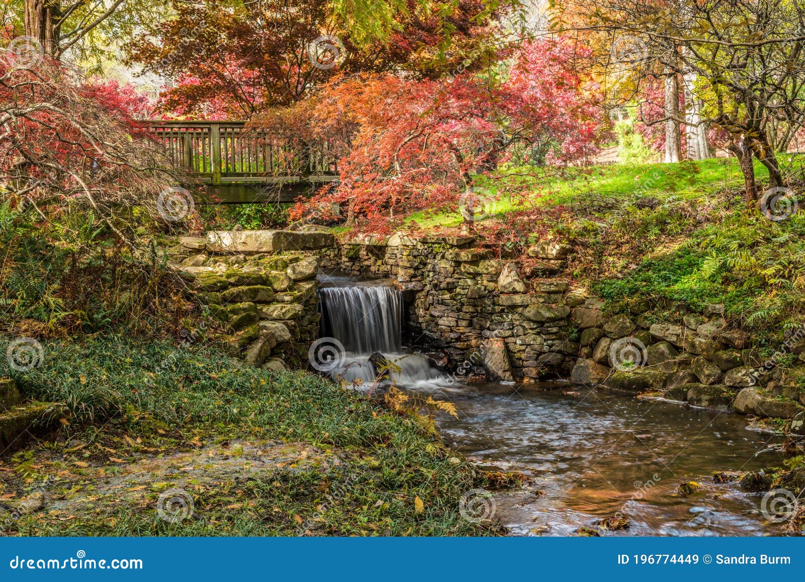 Waterfall Under a Bridge Closeup Stock Image - Image of outdoor, brook ...